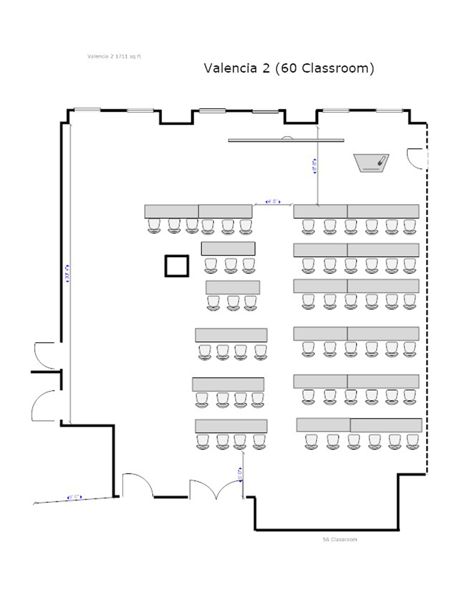 Meeting Room Capacity | Hotel Valencia Santana Row